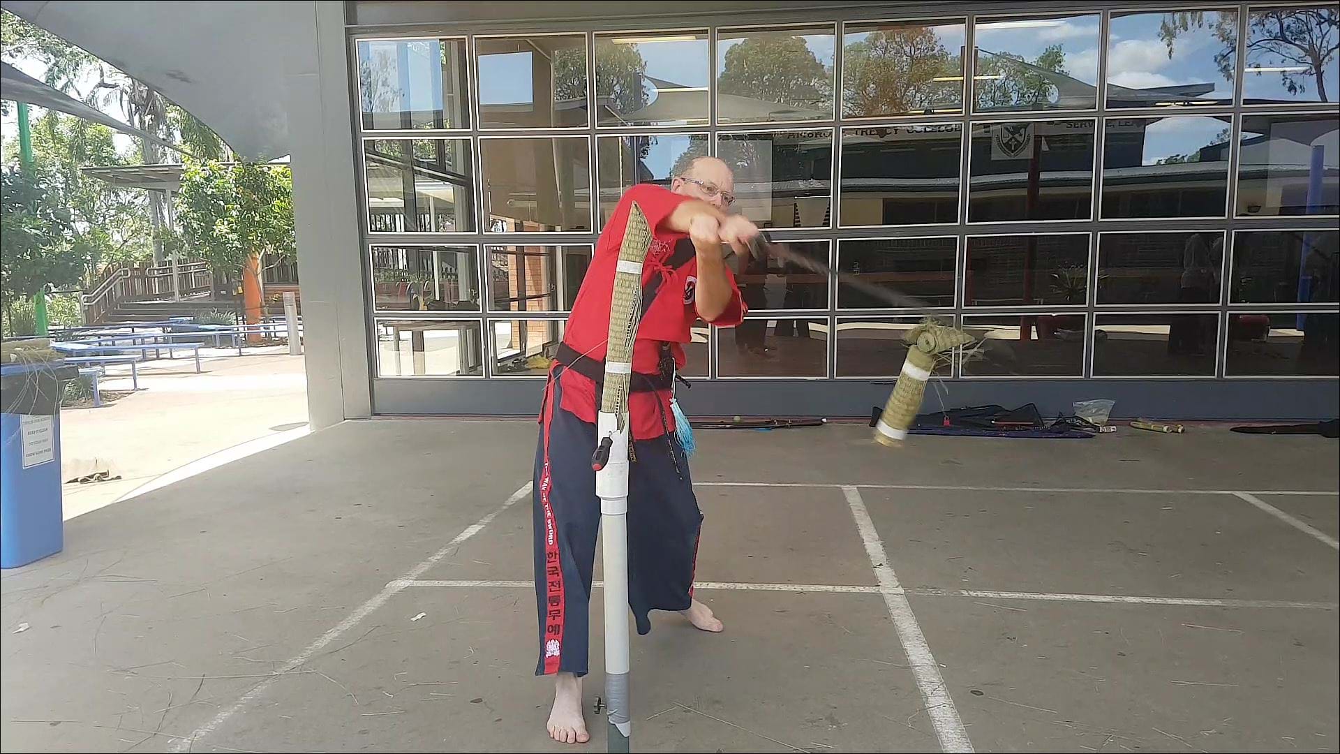 Kumdo Mid Air Cutting - Sun Bae Taekwondo